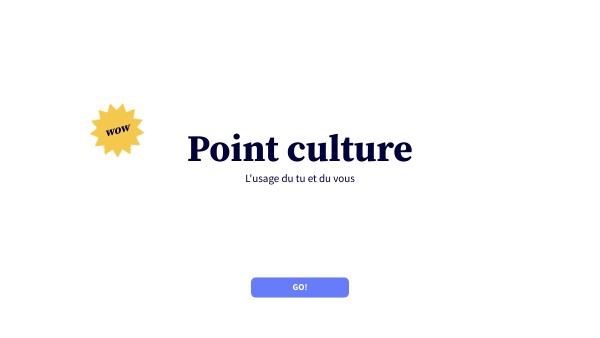 TU OU VOUS | Genially