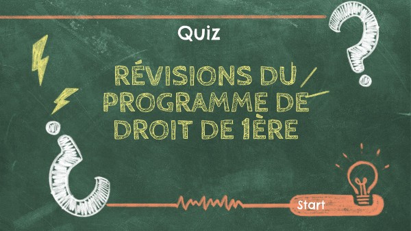 Révisions 1ère droit | Genially