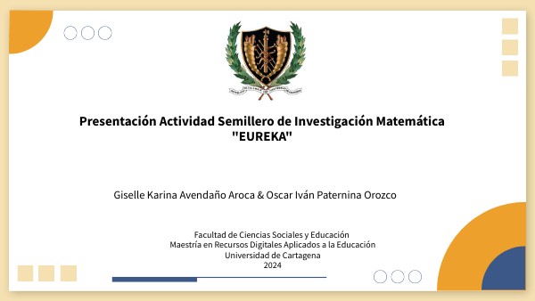 Presentación de actividad del seminario EUREKA | Genially
