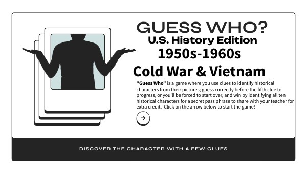 GUESS WHO? US HISTORY REVIEW 4 | Genially