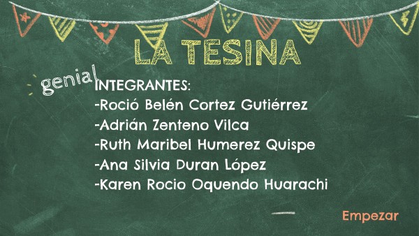 TESINA DISERTACION | Genially