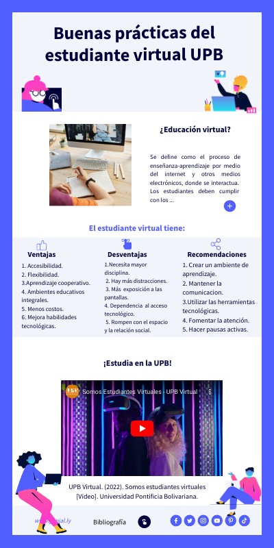 Buenas prácticas del estudiante virtual UPB | Genially