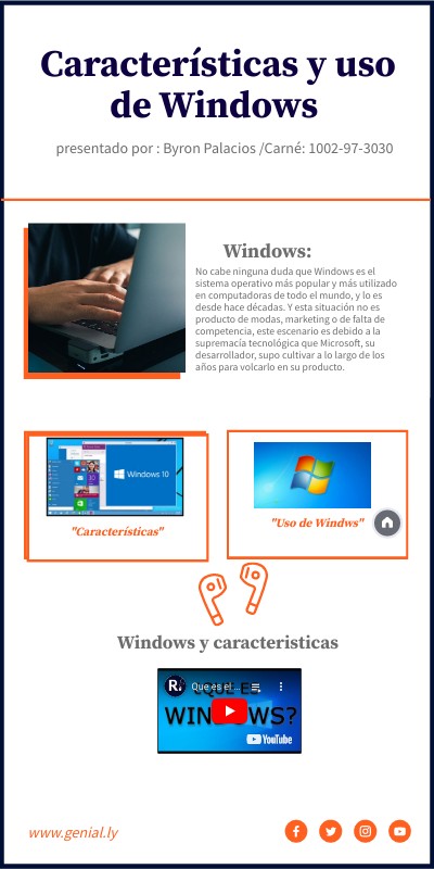 INFO caracteristicas y uso de windows | Genially