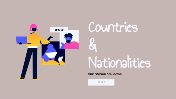 Countries and nationalities | Genially