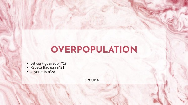 overpopulation | Genially