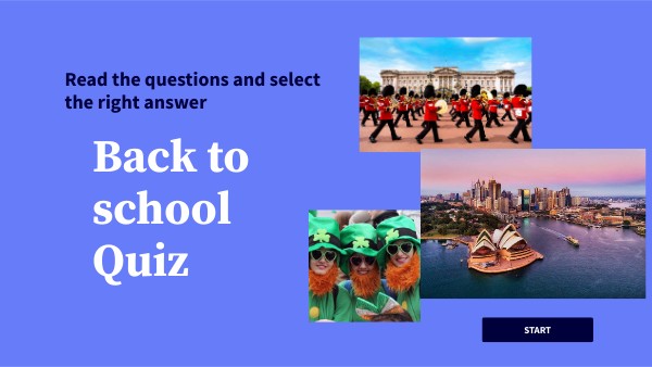 Back to school Quiz | Genially