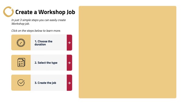 Create a Workshop Job | Genially