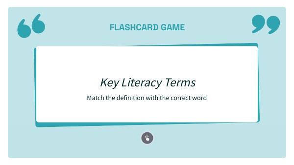 EDUC 429 - Key Literacy Terms Flashcards | Genially