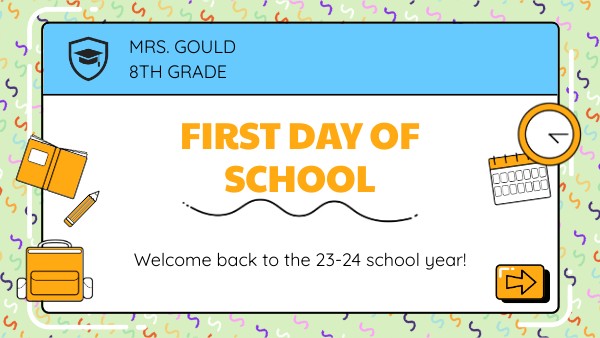 1st day of class