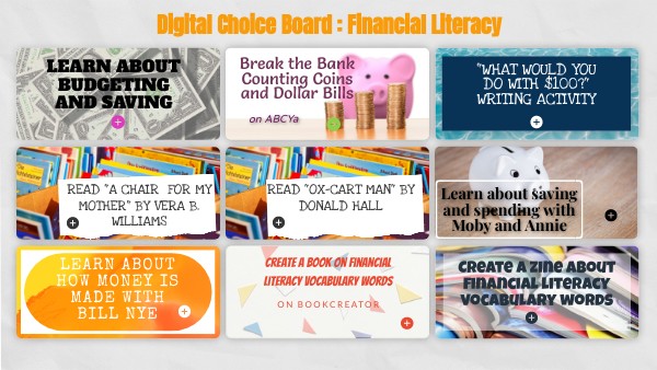 Digital Choice Board: Financial Literacy