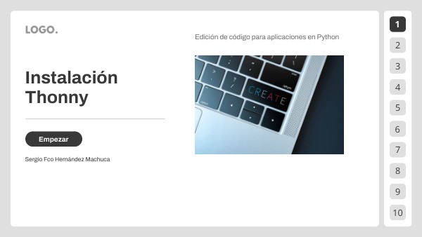 Instalación de Thonny