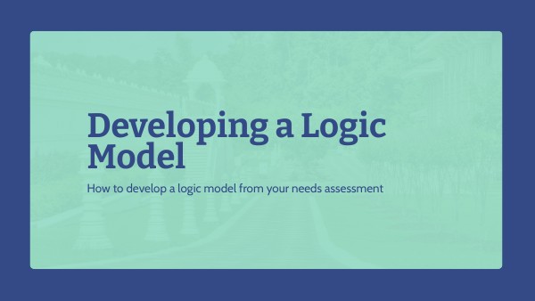 Logic Model | Genially