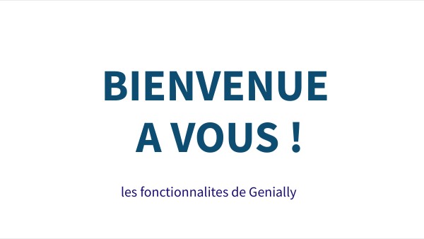 ma première présentation | Genially