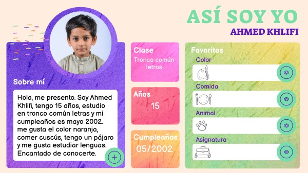 TARJETA ASÍ SOY YO | Genially