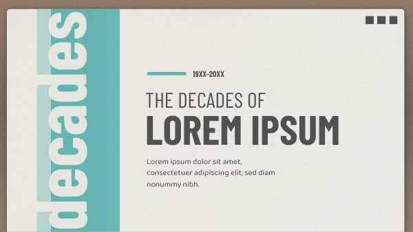 DECADES PRESENTATION | Genially