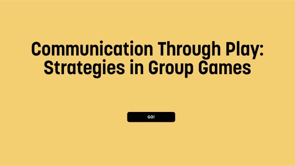 Course 10 (Hub) - Communication Through Play