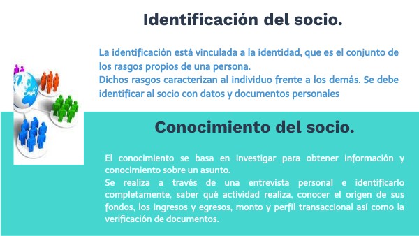 PLD-Identificación del socio y conocimiento del socio. | Genially