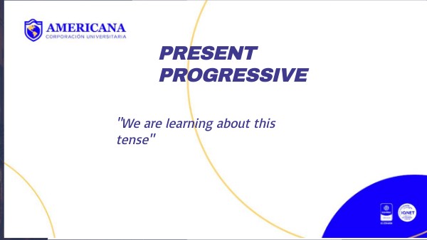 PRESENT PROGRESSIVE | Genially