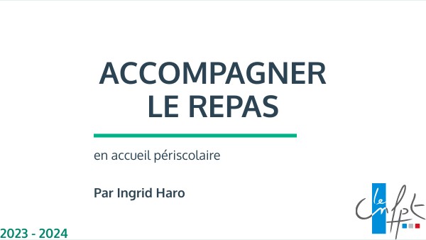 Accompagner le repas support pour les participants | Genially