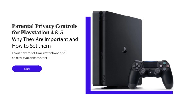 Sony Playstation Parental Privacy Settings | Genially