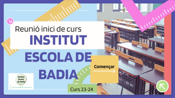 Presentació inici de curs 23-24 | Genially