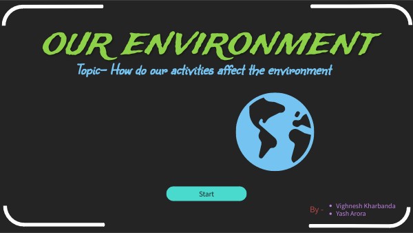 bio presentation class 10 environment