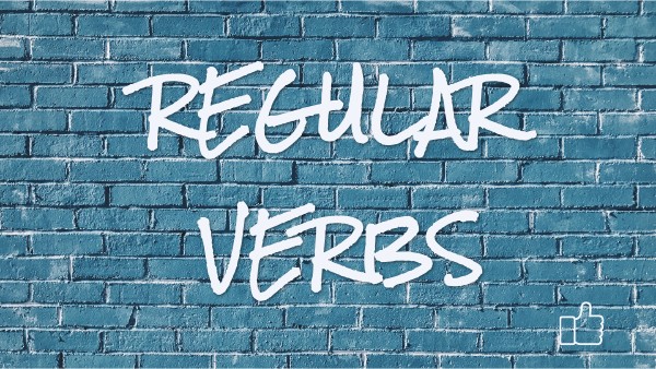 Presentació genially.Regular verbs