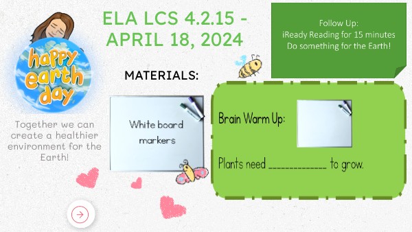 Earth day escape room