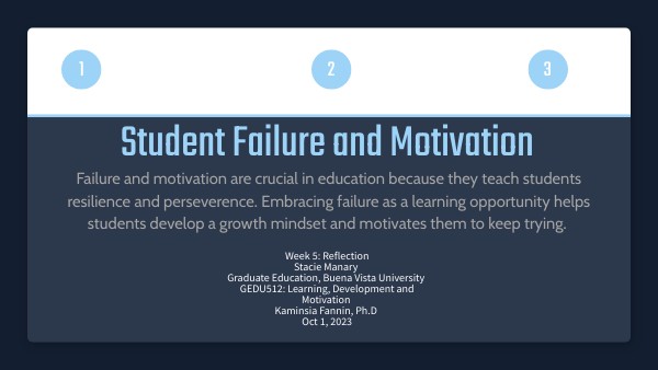 Student Failure and Motivation