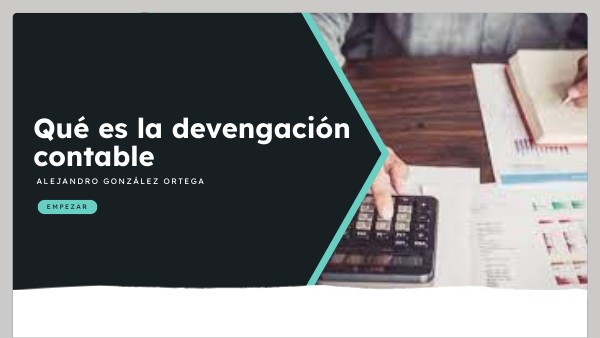 Devengación contable | Genially