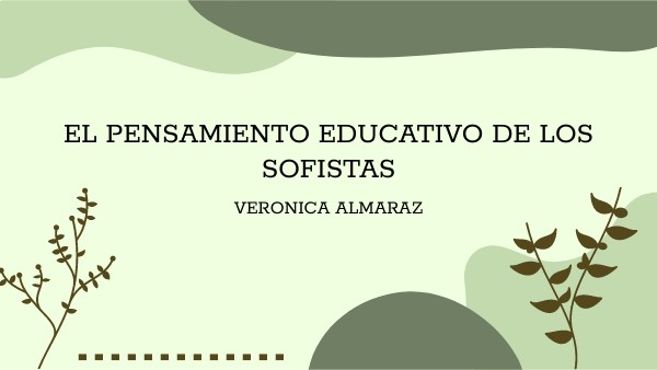 el pensamiento de los sofistas | Genially
