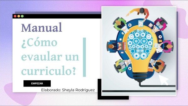 Manual ¿cómo evaluar el currículo? | Genially