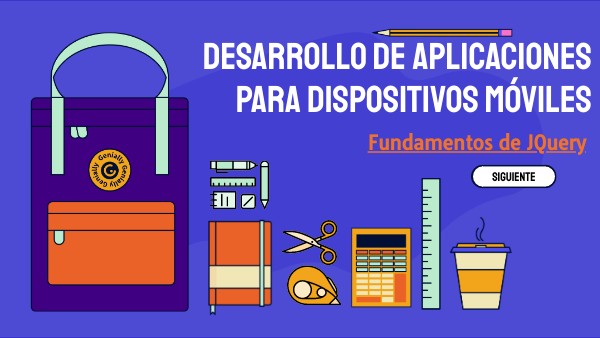 FUNDAMENTOS DE JQUERY MOBILE | Genially