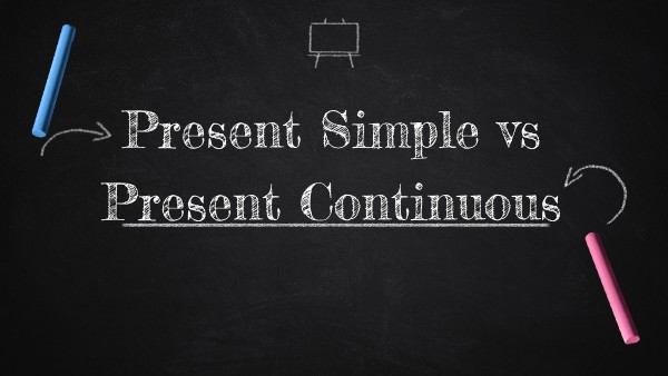 Present simple vs Present continuous | Genially
