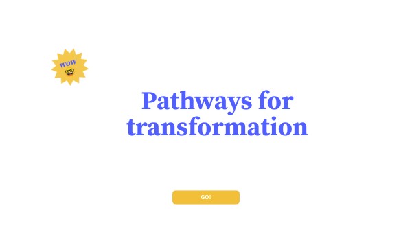 Transformation pathways