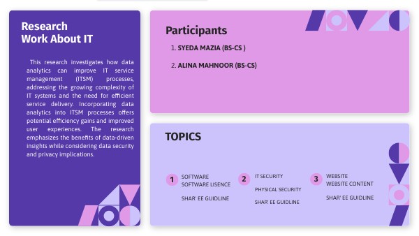 Copy - IT PROJECT ppt | Genially