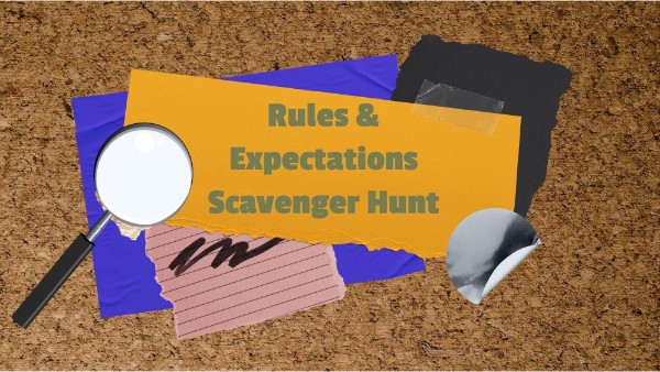 Rules & Expectations Scavenger Hunt