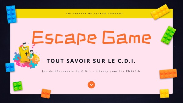 DECOUVERTE CDI ESCAPE GAME