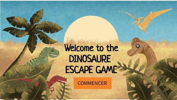 Dinosaure escape game