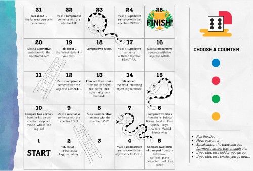 4R Comparatives/Superlatives Board Game | Genially
