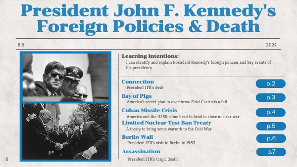 8.6 JFK's Foreign Policies