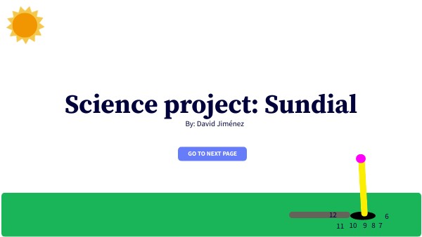 Science project: Sundial