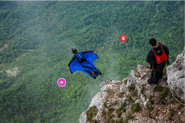 Imagen interactiva Base Jumping
