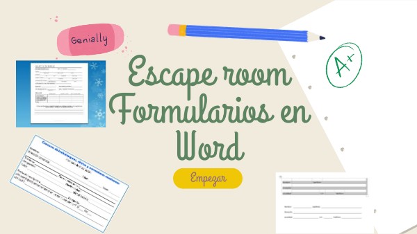 ESCAPE ROOM FORMULARIOS EN WORD | Genially