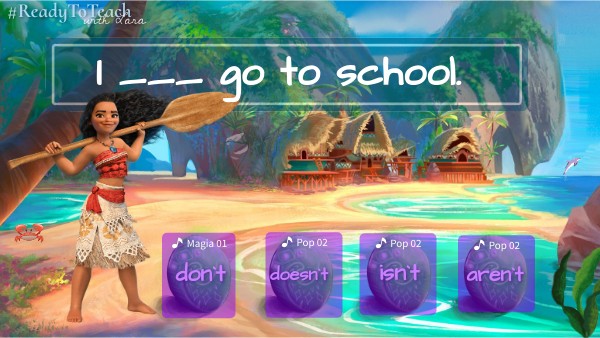 Moana (Present Simple negative)