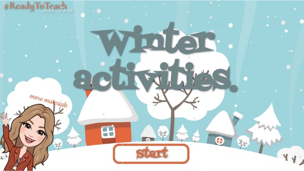 Winter activities - dominoes