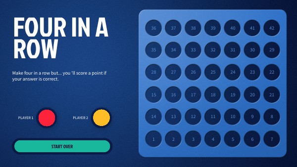 FOUR IN A ROW | Genially