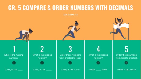 GR. 5 Compare & Order Number with Decimals