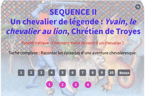 5ème Yvain le chevalier au lion