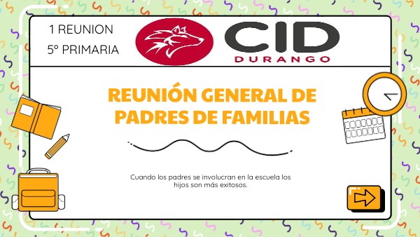 PRESENTACIÓN REUNIÓN FAMILIAS | Genially